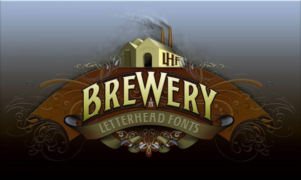 Brewery Font Design - David Smith - Traditional Ornamental Glass Artist
