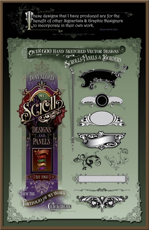 Vector Designs - David Smith - Traditional Ornamental Glass Artist