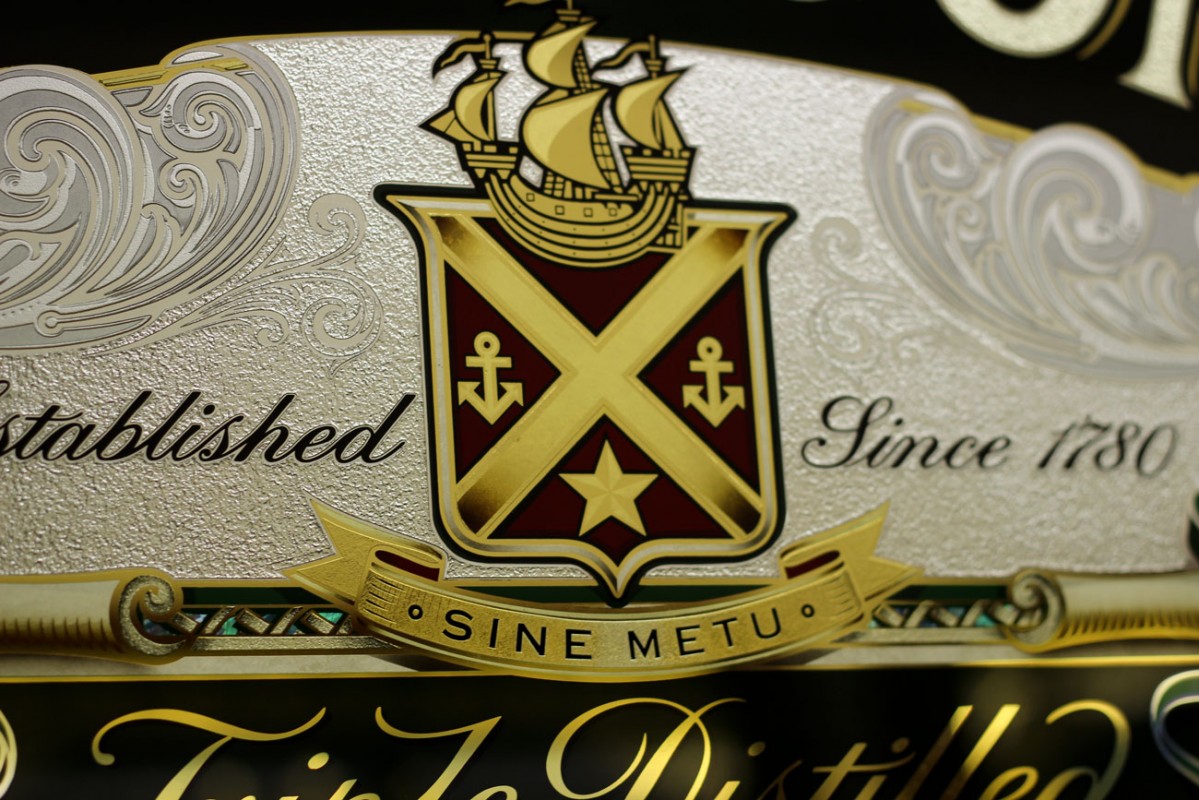 Jameson Whiskey – Ornate Gilded Glass Sign - David Smith - Traditional ...