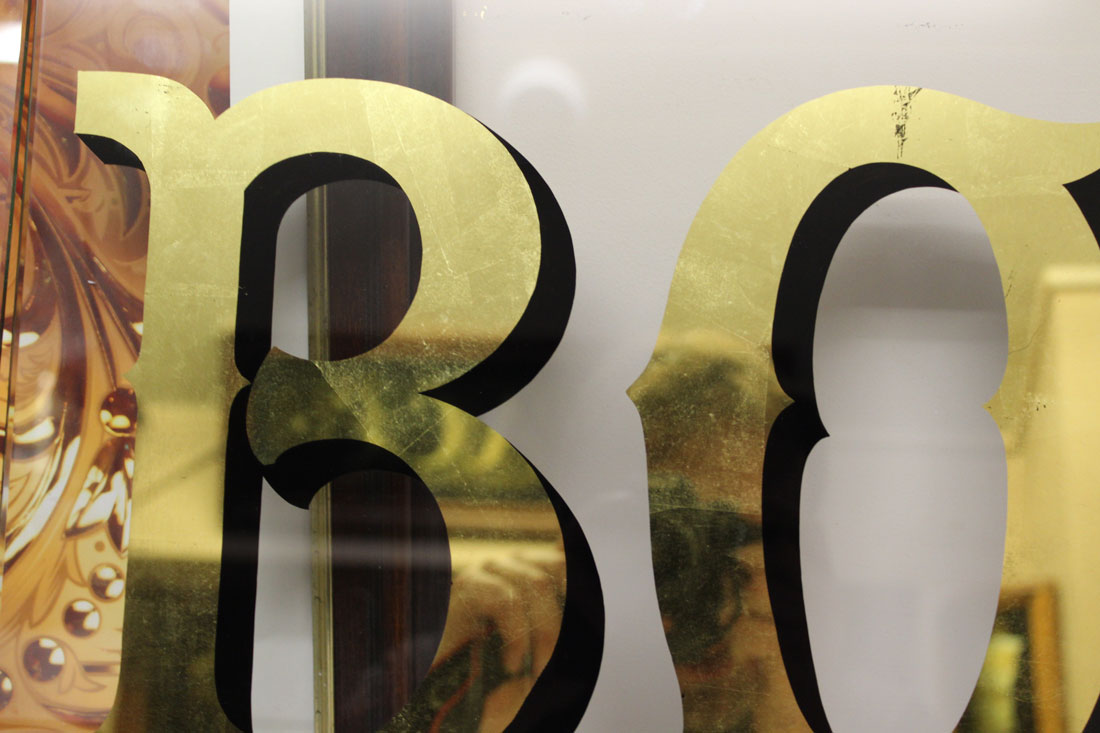 Hand made gilded Boulangerie glass sign - David Smith - Traditional ...