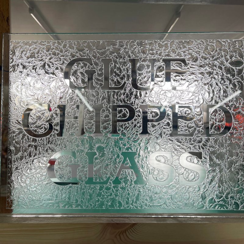 Glue Chipped Glass - "Letter S 3" 12 3/4" x 11 1/2" - David Smith ...
